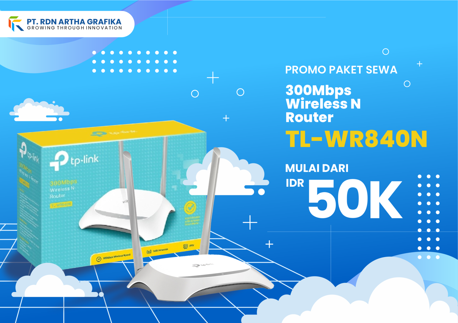Paket Sewa Router - PT. RDN Artha Grafika